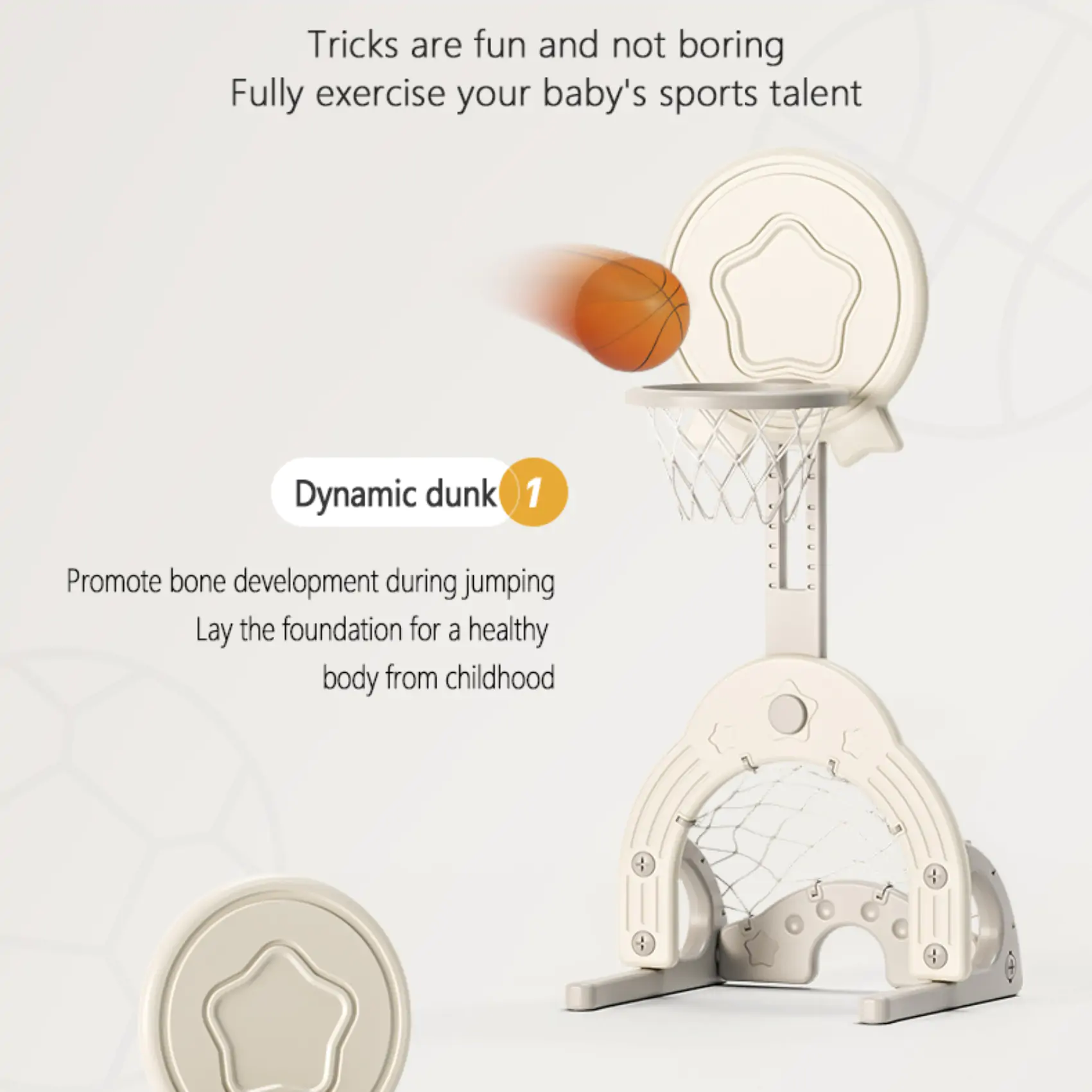 Dečiji multifunkcionalni koš Žuta Zvezda - Od Igle Do Lokomotive